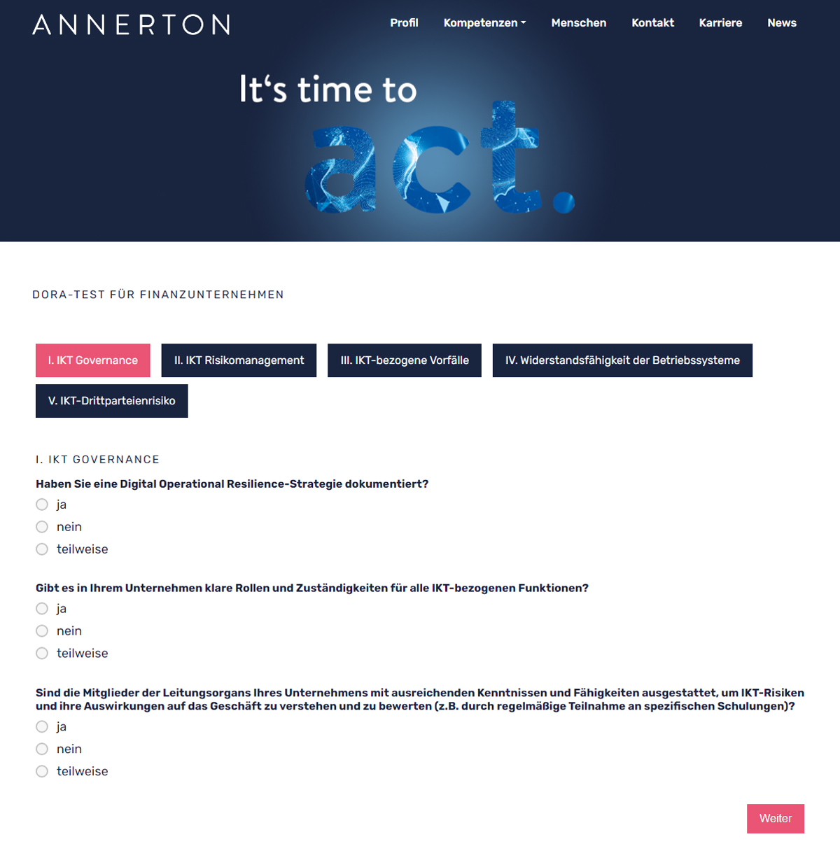 Neuer DORA-Test von Annerton | Pressemitteilung